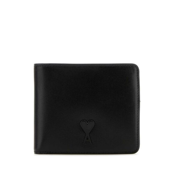 Ami | Accessories | Ami Black Leather Wallet | Poshmark